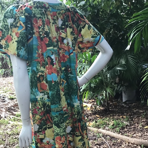 Ho Aloha | Dresses | Vintage Hawaiian Cotton Aline Dress | Poshmark